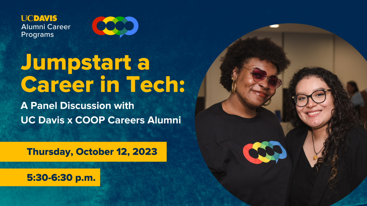Jumpstart a Career in Tech: A Panel Discussion with UC Davis and COOP ...